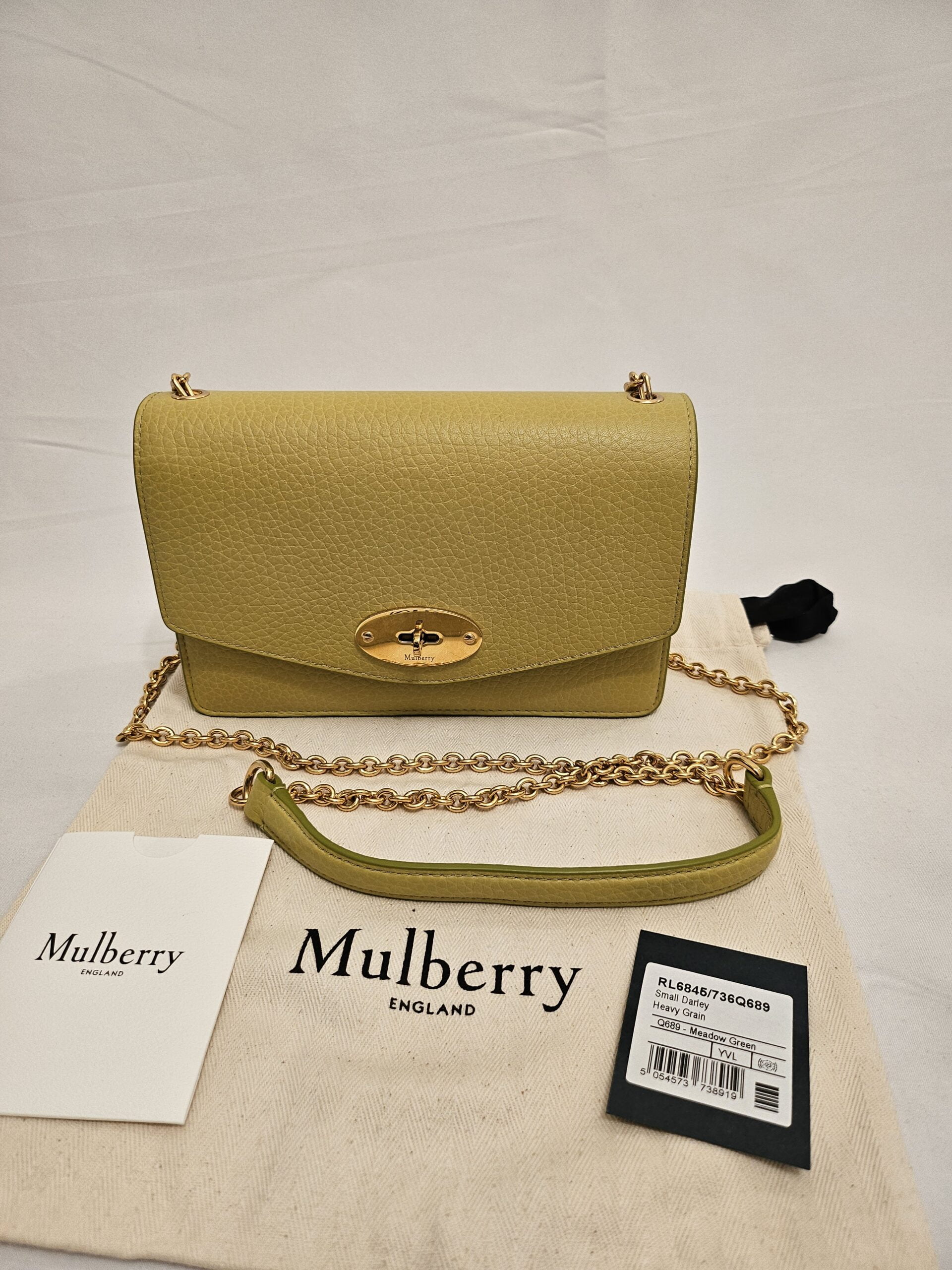 Mulberry Small Darley Meadow Green - Cheeks Consignment